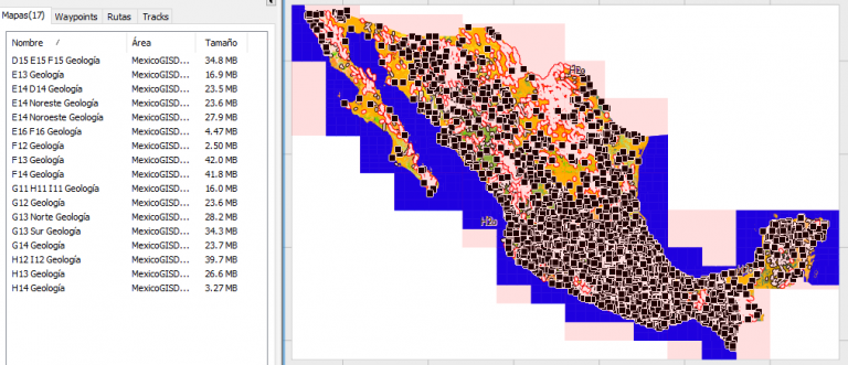 Mapa Geológico de México para GPS - Mexico GIS Data